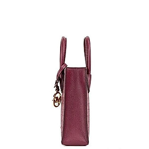 Michael Kors Mercer Extra-Small Pebbled Leather Crossbody Bag (Mulberry Multi)