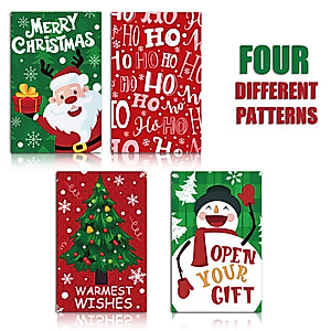 STEFORD Christmas Gift Boxes with Lids,12 PCS Assorted Christmas Shirt Boxes Xmas Gift Wrapping Boxes for Christmas,New Year,Winter Holiday-14.7"x9.5"x2"