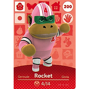 Nintendo Animal Crossing Happy Home Designer Amiibo Card Rocket 200/200 USA Version