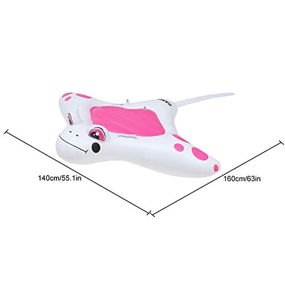 Toxz Floating Inflatable Circle for Kids, Armrest Design Inflatable Fish,Durable Environment Protection PVC(Ship from US!)