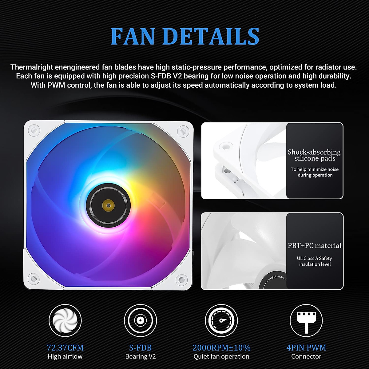 Thermalright Frozen Notte 360 White ARGB Water Cooling CPU Cooler, 360 White CPU Cooler Specifications, 3×120mm PWM Fans, S-FDB V2 Bearings, Suitable for AMD/AM4/AM5, Intel 1700/1150/1151/1200/2011