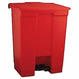 Rubbermaid Red 18 Gal Step-On Container