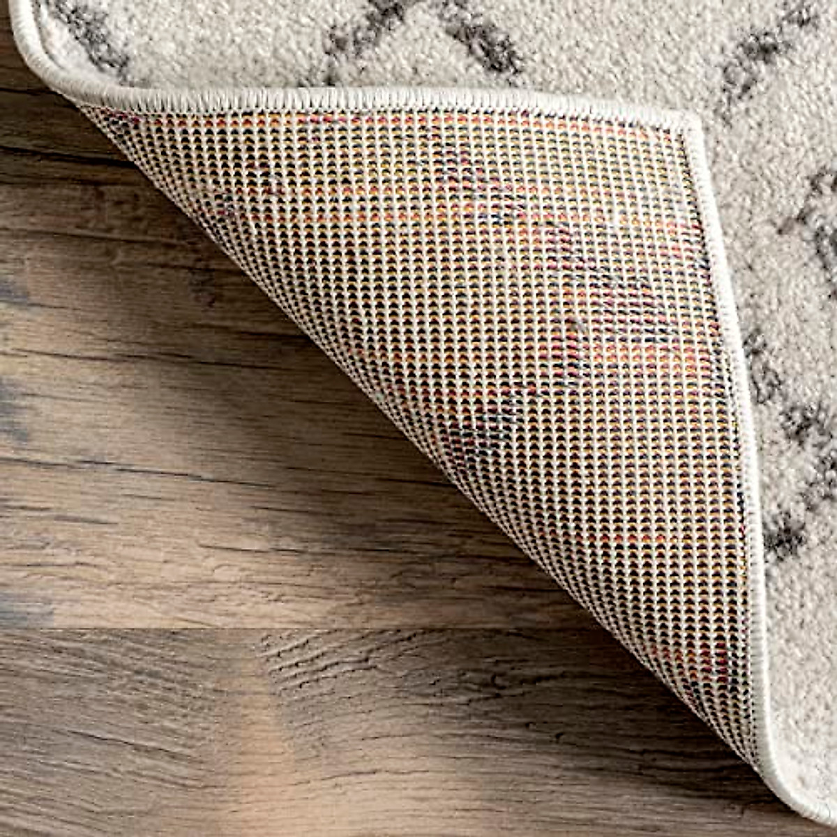 nuLOOM Moroccan Blythe Area Rug, 8' x 10', Grey/Off-white