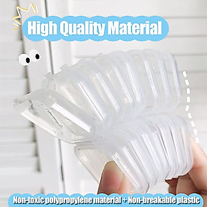 YIMIKE Mini Clear Jewelry Box,16Pcs Small Plastic Storage Transparent Boxes Containers,Portable Travel Packaging for Item Craft,Beads,Pills,Earplug,Ear Studs,Necklaces,Rings,Earring,Card