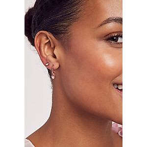 Ted Baker Neena Nano Heart Stud Earrings - Silver or Rose Gold Tone Options