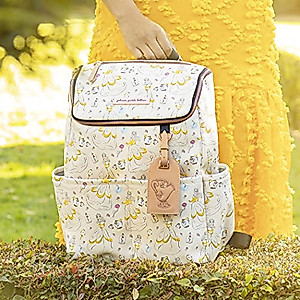 Petunia Pickle Bottom Method Backpack | Baby Backpack Diaper Bag | Stylish Backpack for Modern Parents | Disney's Beauty and The Beast | Whimsical Belle