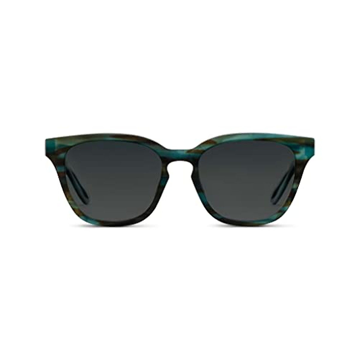 Peepers by PeeperSpecs Women's Pisa Cat Eye Polarized, No Correction Sunglasses, Teal Horn, 54 + 0