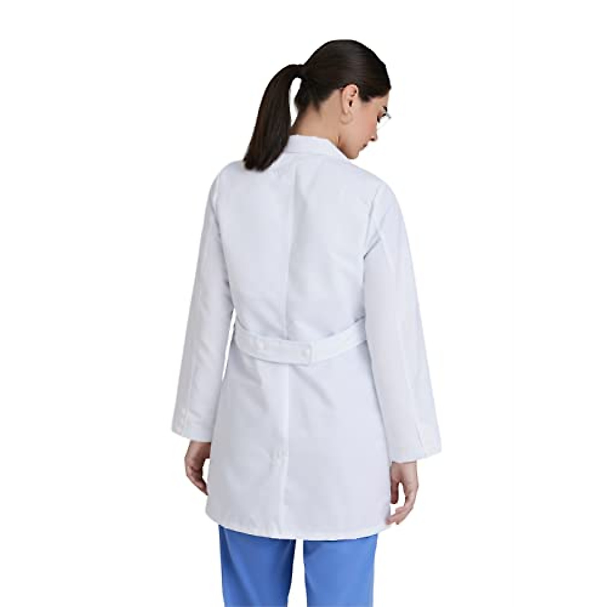 BARCO Grey's Anatomy Women's 2 Piece Long Sleeve 34" Lab Coat White 5XL