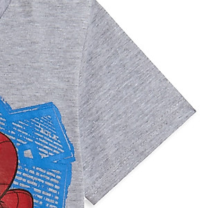 Marvel Spider-Man Toddler Boys T-Shirt and Shorts Outfit Set Gray/Blue 4T