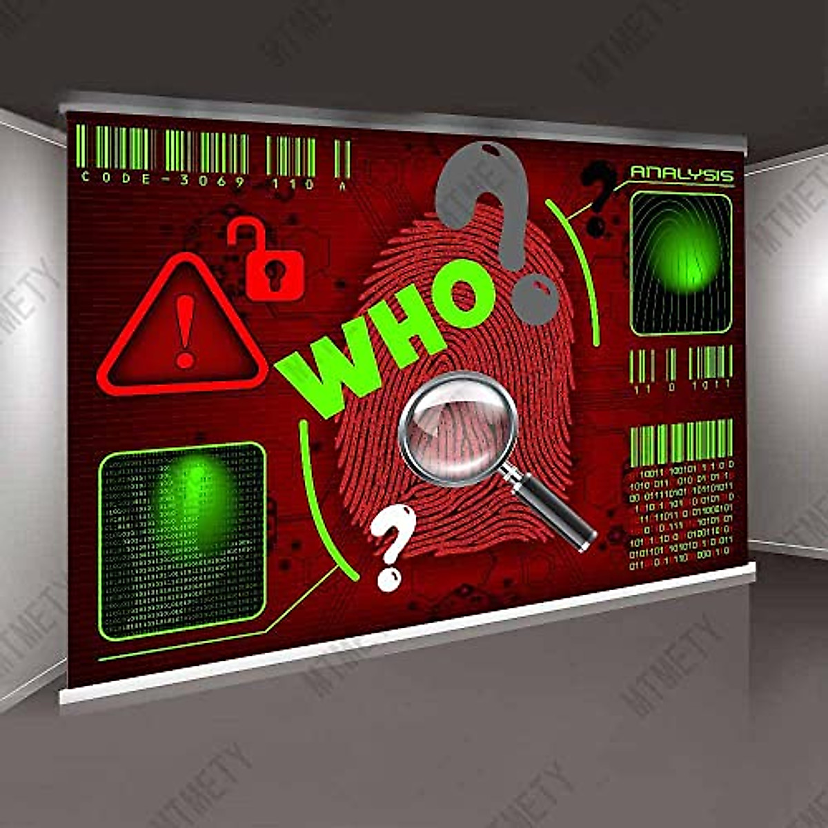 Detective Backdrop Police Mystery Investigation Analysis Photography Background 7x5ft Top Secret Birthday Party Baby Shower Supplies Decoration Photo Booth Studio Props Cake Table Banner BJYYME652