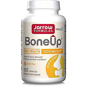 Jarrow Formulas BoneUp - 120 Capsules - Micronutrient Formula for Bone Health - Supplement Includes Natural Sources of Vitamin D3, Vitamin K2 (as MK-7) & Calcium - 60 Servings (Packaging May Vary)