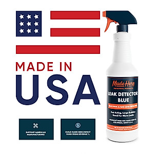 Made Here Co. Leak Detector Blue - Fast Acting, All-Purpose Leak Detection for High & Low Temperature Applications in Gas & C02 Systems