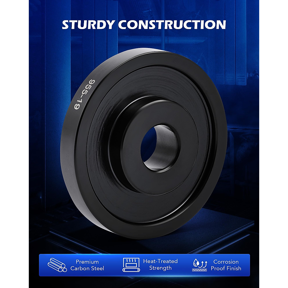 Orion Motor Tech Wheel Bearing Press Kit for Front Wheel Drive Bearing Removal & Installation, 24pc Wheel Bearing Puller Tool Set with Sliding Screws Universal Bushings Sleeves Storage Case