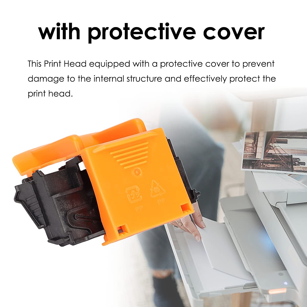 ASHATA Replacement QY6-0089 Printhead Print Head for Canon TS5080 TS6020 TS6050 TS6051 TS6052 TS6080 TS5050 TS5051 TS5053 TS5055 TS5070 - Single Black