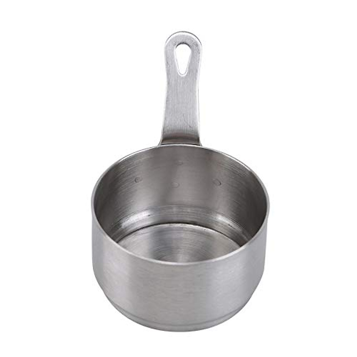 Journey Studio Sauce Pot Seasoning Soy Sauce Dishes Stackable Ramekins Pot with Grip Handle,Sliver 50ML,2.17 inch