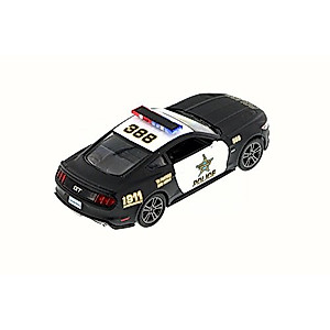KiNSMART 2015 Ford Mustang GT Police, Black 5386DP - 1/38 Scale Diecast Model Toy Car but NO Box