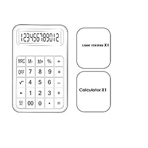 MJWDP 12 Digit Desk Calculator Large Buttons Cute Candy Color Financial Business Accounting Tool Big Buttons Battery (Color : D)