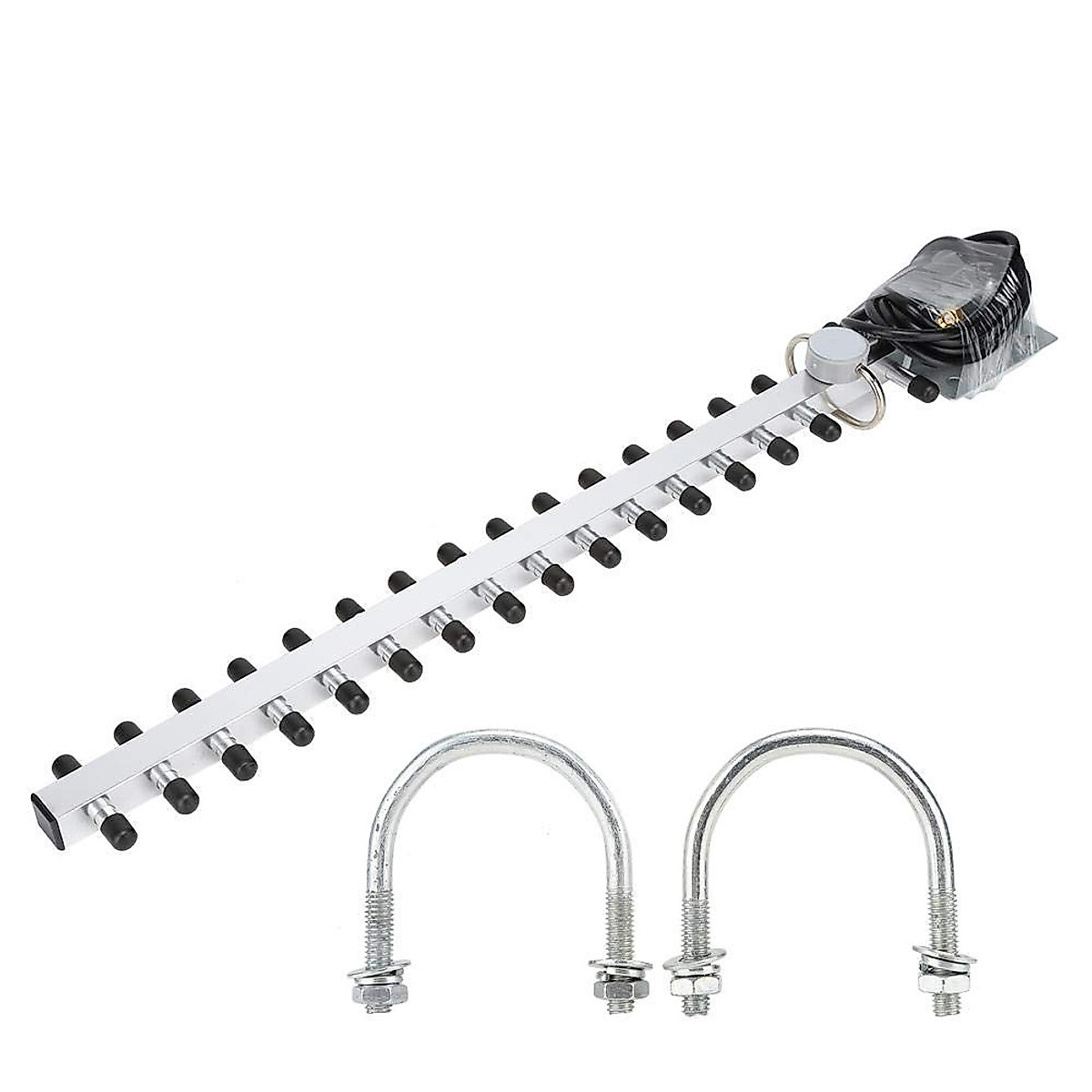 Yagi Antenna, 2.4G 25dBi High Gain Router Network Antenna, 1.5m Aluminum Alloy 16 Unit Directional Yagi Antenna
