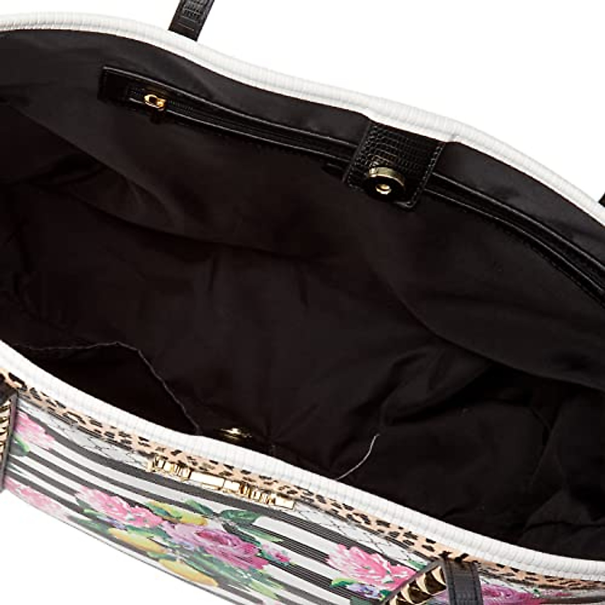 Betsey Johnson Amazing Tote Bag, Black/White