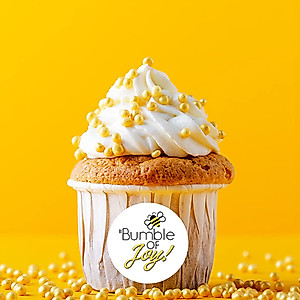 270 PCS Bee Baby Shower Decorations Stickers, Bee Candy Stickers, Baby Shower Stickers, Baby Shower Candy Stickers. (Bee Decorations (018))