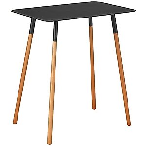 YAMAZAKI home Plain Rectangular Side Table Black,