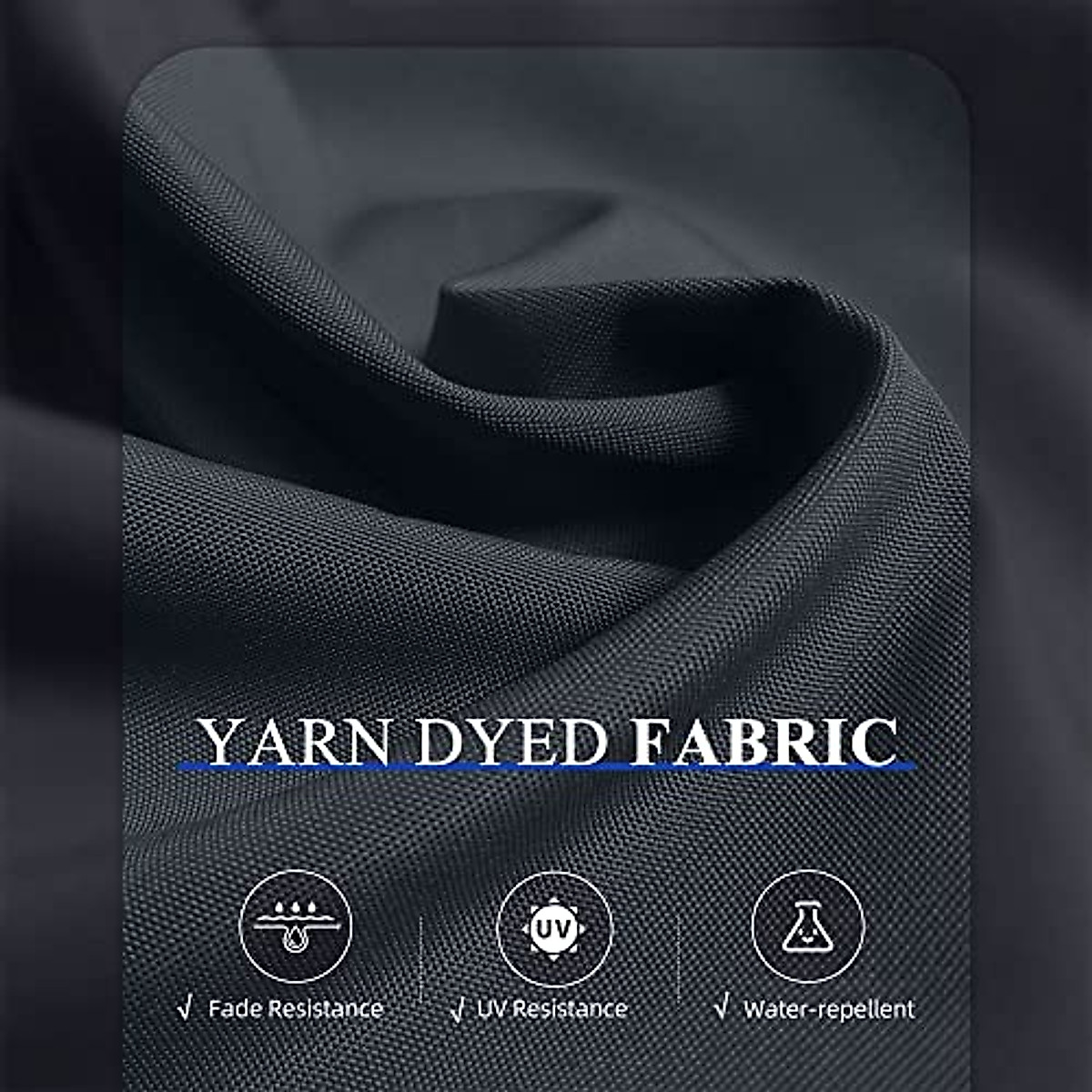 PURPLE LEAF 10 FT Square Patio Umbrella Large Outdoor Aluminum Umbrella Offset Umbrella with 360-degree Rotation Cantilever Umbrella for Garden Deck Backyard Pool, Grey