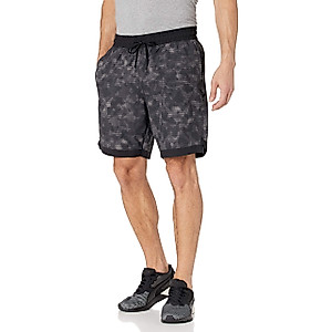 Jockey Men's Tilt Stretch Woven Short, Charcoal Shadow Camo, Small