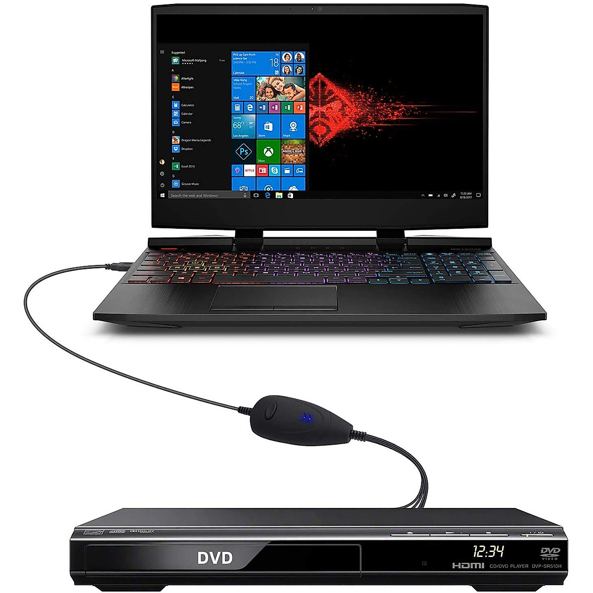 TCNEWCL Capture Card, USB Video Capture Card Devices, VCR VHS TV to DVD Converter, Edit and Digitize Analog Video for Windows Only