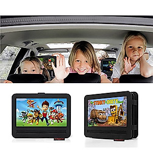 ZugGear DVD Player Headrest Mount Holder Portable DVD Player Mount Car Back seat Headrest Holder for Swivel & Flip Portable DVD Player 10 inch to10.5 inch