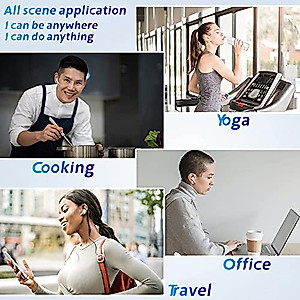 Wireless Earbuds, Bluetooth 5.3 Auto Noise Cancelling Built-in Binaural Microphone in-Ear Headphones with Built-in Microphone Deep Bass IPX7 Waterproof Sports Earphone for Android/Samsung/iPhone