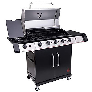 Char-Broil 463468021 Performance TRU-Infrared 5-Burner Cabinet-Style Liquid Propane Gas Grill, Stainless/Black