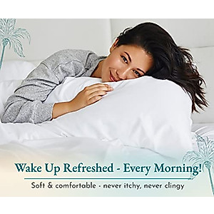 California Design Den 5 Piece Split King Size Sheet Set - 100% Cotton 500 Thread Count, Cooling Deep Pocket Bedding for Adjustable Bed, 2 Twin-XL Fitted Elastic Sheets & Pillowcases - Pure White