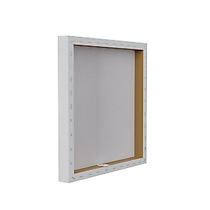 The Stupell Home Décor Collection Springtime Flower Crown Long Ear Baby Goat Stretched Canvas Wall Art, 24 x 24, Multi-Color