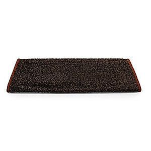 Camco 42949 RV Step Rug ( Premium Radius Wrap Around Step Rug, Turf Material (22" Wide) - Brown)