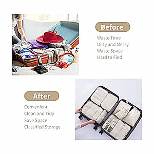 BRAQ 9 Pcs Packing Cubes for Suitcase Set Luggage Organizers, Lightweight Travel Essential Bag with Large Toiletries Bag for Clothes Shoes