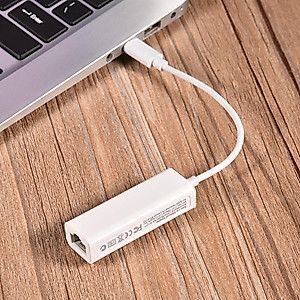 Bewinner USB C to RJ45 Adapter Portable, USB 3.1 USB C to RJ45 100Mbps Ethernet LAN Network Adapter Converter for MacBook USB C Laptop