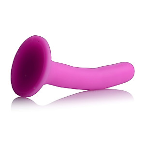 Strap U Pink Silicone Strap-On Dildo, Small