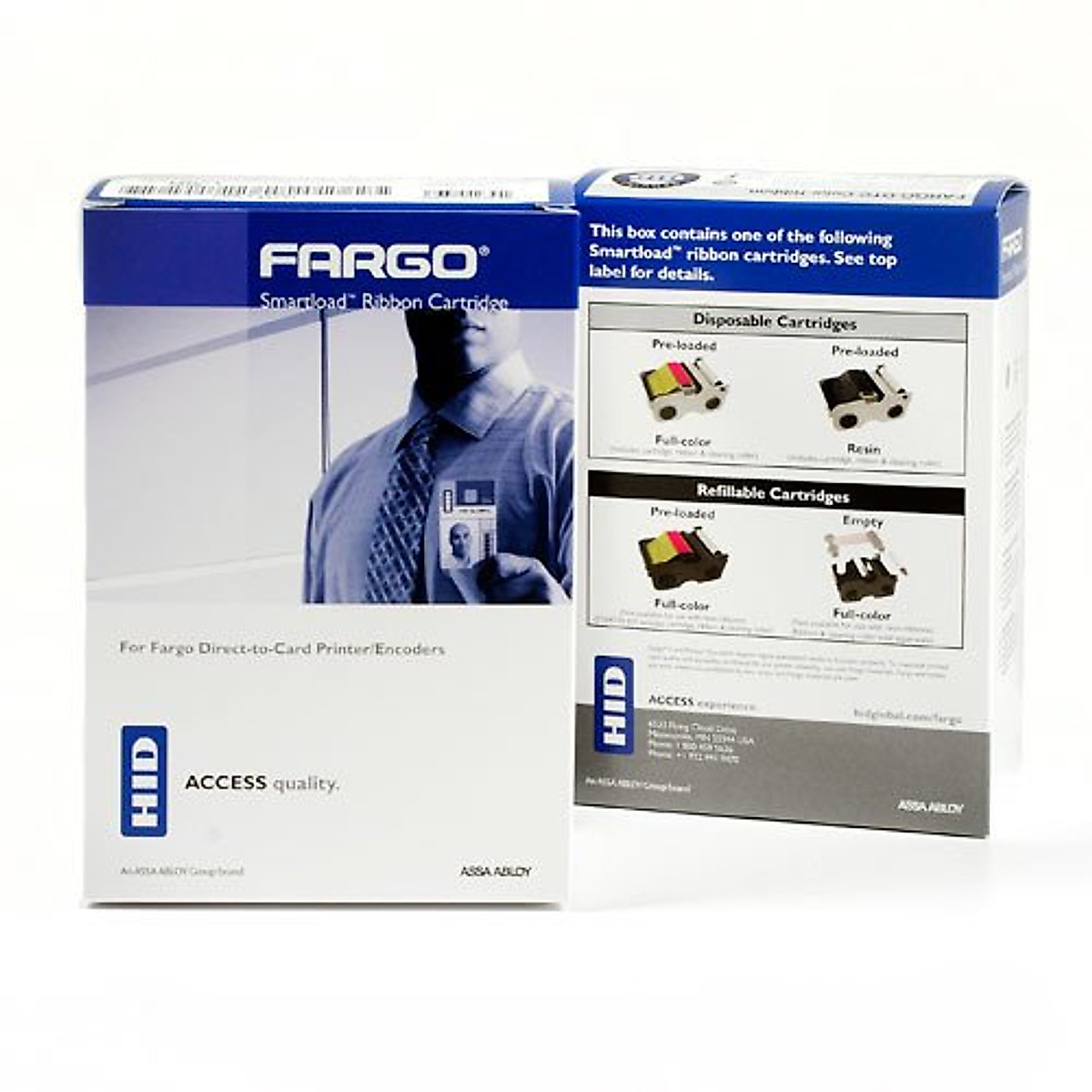 Fargo DTC4250e Dual Side ID Card Printer with Magnetic Stripe Encoding - 52110