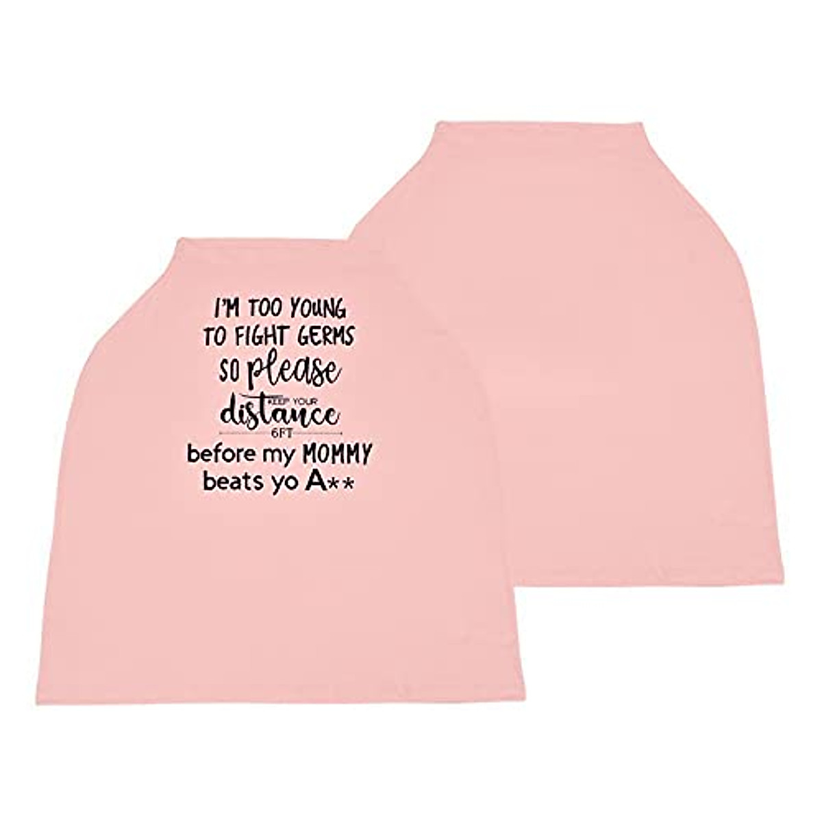 Petyoung Baby Nursing Cover Breastfeeding Scarf, Baby Car Seat Covers, Infant Stroller Cover, Carseat Canopy Keep Distance Sign for Girls and Boys