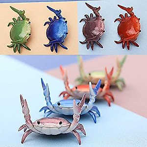 Glasses Frames Penholder Japanese Creative Pen Holder Cute Crab Weightlifting Crabs Penholder Bracket Storage Rack Gift Stationery (Orange)