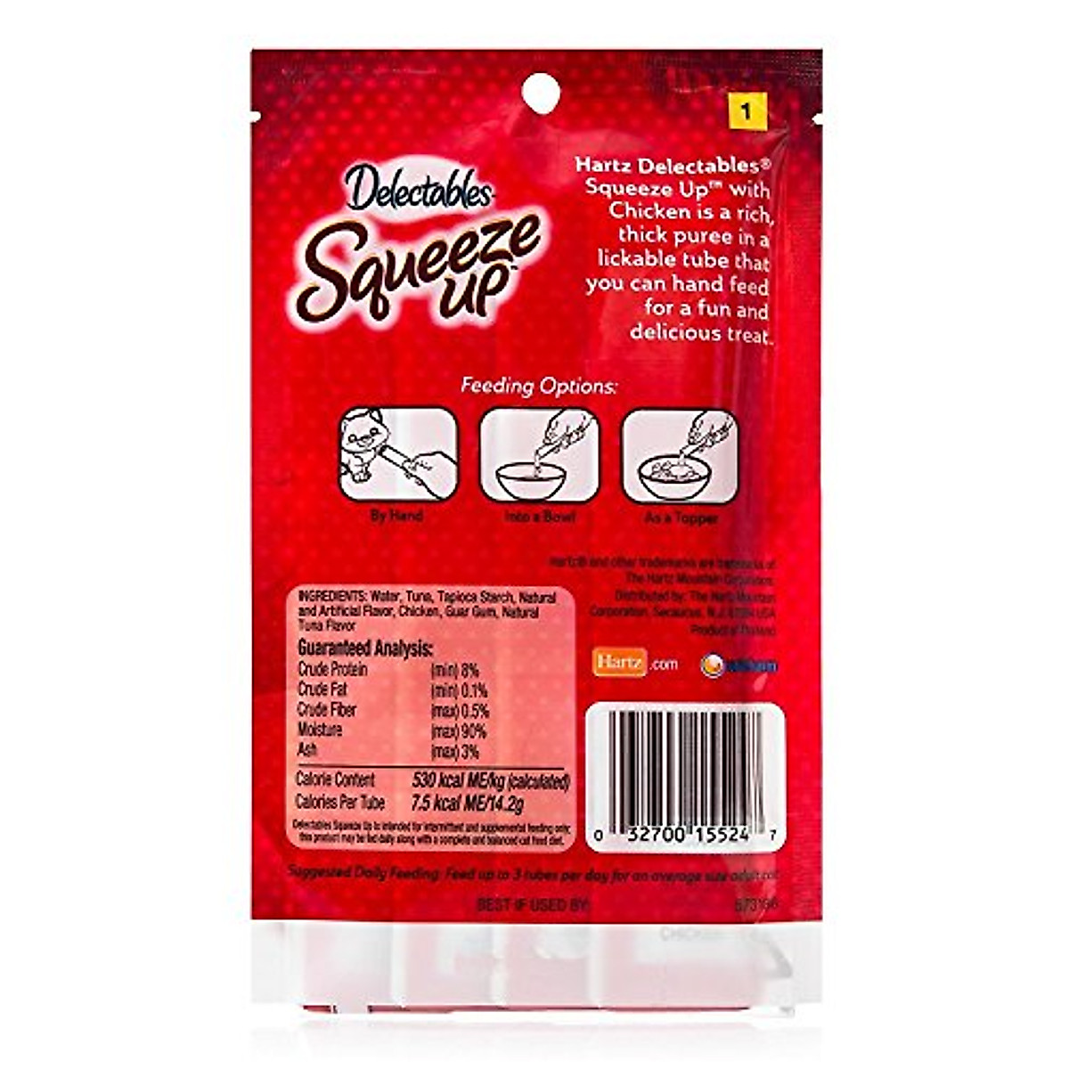 Delectables Squeeze Ups Chicken Flavor (2-PACKS) 4- Individual Tubes in Each pack