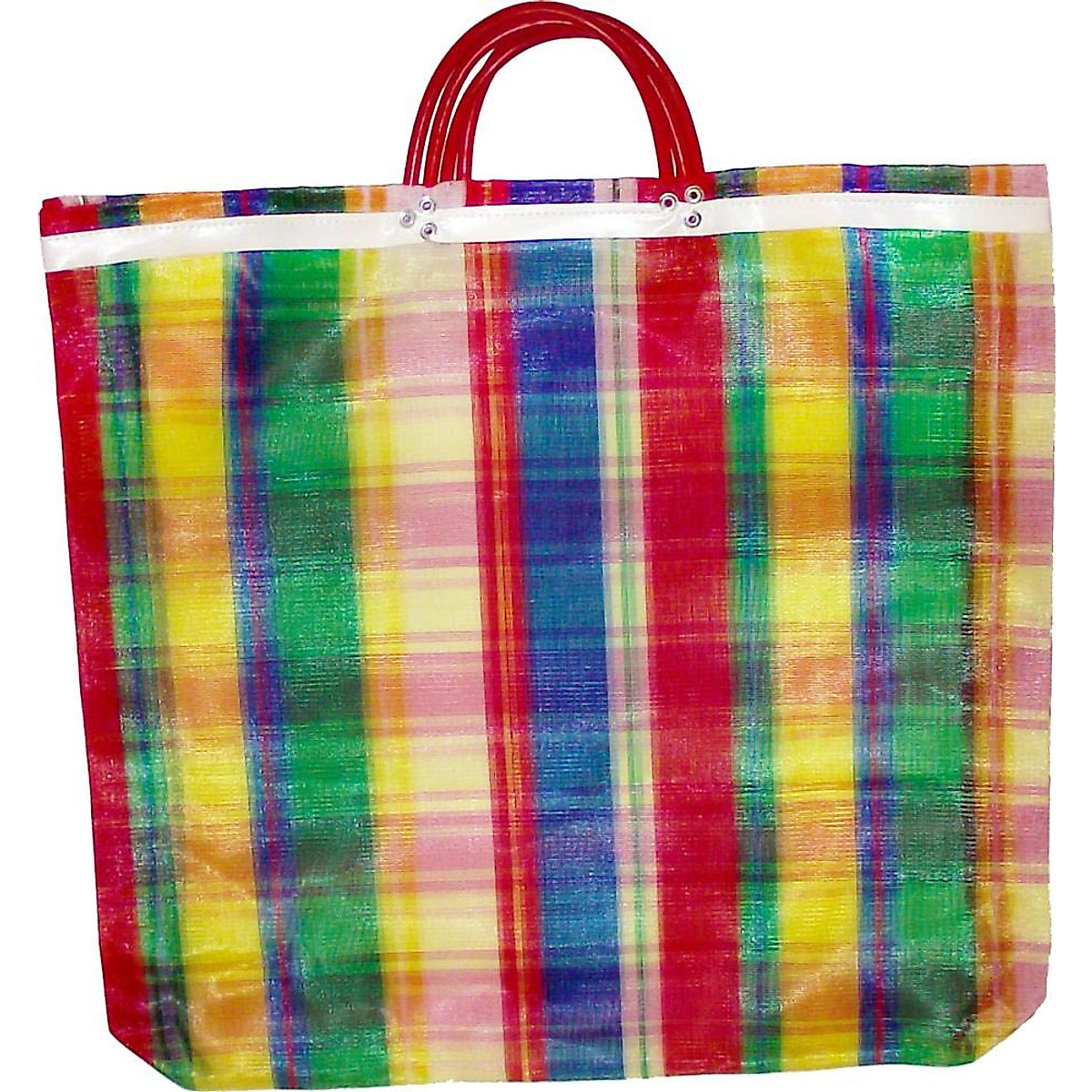 3 Large Mercado Bags, High Thread Mesh 20 x 22 Inches Market Reusable Grocery Bag