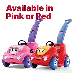 Step2 Push Around Buggy Kids Push Car, Ride On Car with Seat Belt and Horn, Toddlers 18 - 36 Months, Max Weight 50 lbs., Easy Storage, Ideal Stroller Substitute, Pink