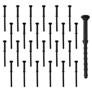 ZRM&E 25pcs 67mm Screw Pin Rivet Rubber Screw for Fan with Closed Screw Mount Silicone Screws Noise Reduction Equipment, Black