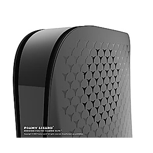 Foamy Lizard StealthPlates PS5 Vented Faceplate for The Playstation 5 Console, Replacement Shell Accessories, Protective High Strength ABS, Cooling Vents, Precision Fit (Black Viper - Disc Edition)