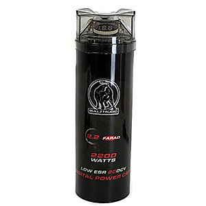 BULLZ AUDIO 2200 Watt 12 Volt BCAP Digital Car Power 2.2 Farad Capacitor
