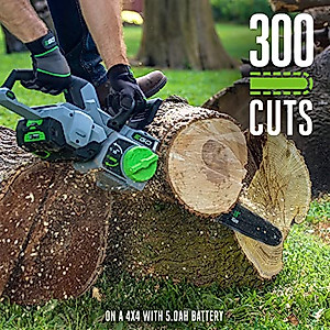 EGO Power+ CS1804 18-Inch 56-Volt Cordless Chain Saw 5.0Ah Battery and Charger Included