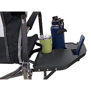 GCI Outdoor Freestyle Rocker XL Portable Folding Rocking Chair, Outdoor Camping Chair with Side Table, Aluminum