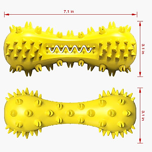 Durable Squeaky Dog Toys for Aggressive Chewers, Tough Rubber Dental Chew Dog Toys for Large Medium Small Breed (Color : Blue)