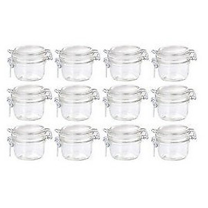 Bormioli Rocco Fido Vaso Round Jar, 4.25 Ounces, 125ml, 12 Pack. by Bormioli Rocco